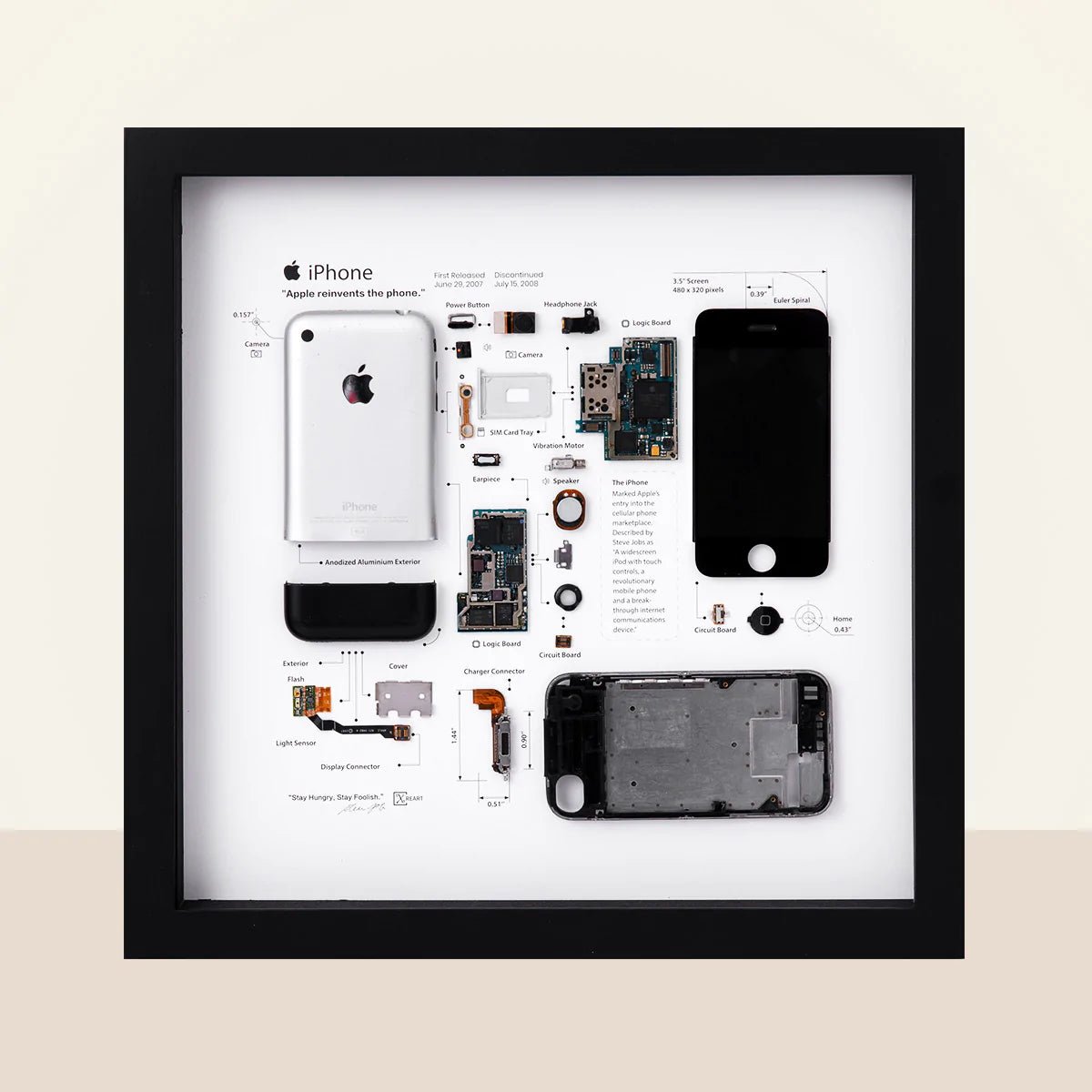 XreArt Deconstructed iPhone Framed Artwork